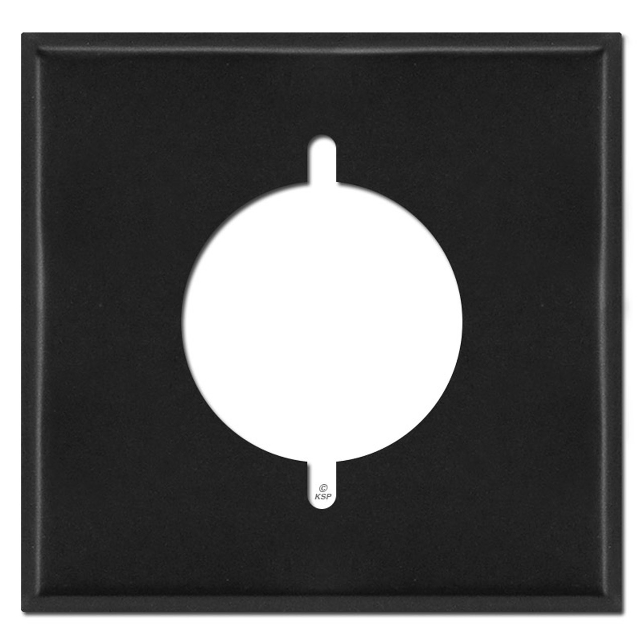 2 Gang 2125 Range Or Dryer Outlet Switch Plate Cover Black