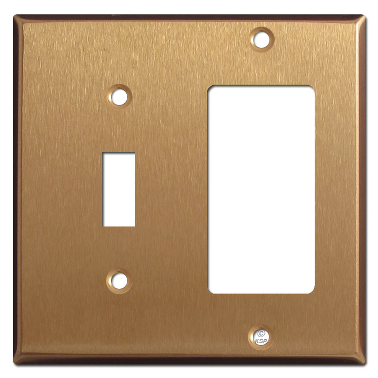1 Toggle And Gfi Decora Outlet Combo Cover Plates Satin Bronze