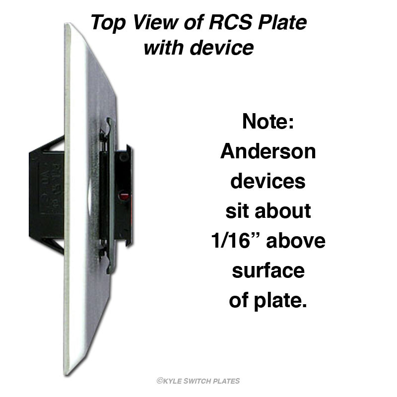 Vintage GE RCS Low Voltage 3 Switch Plate - Satin Stainless Steel