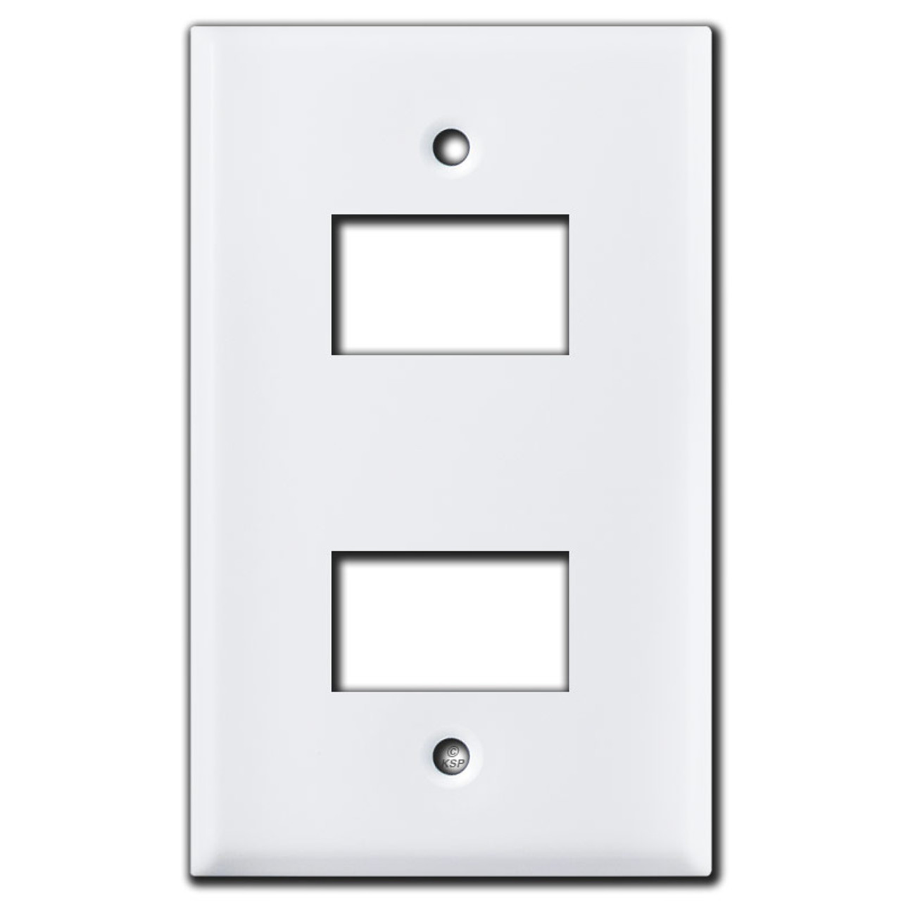 New Style 2 Switch Ge Low Voltage Lighting Wall Plates White
