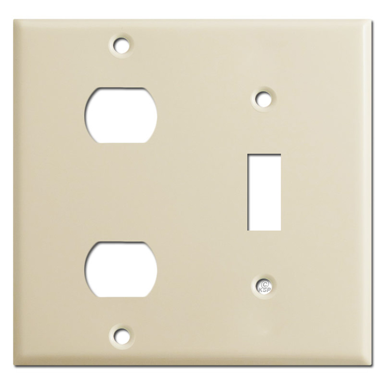 Combo 1 Toggle And 2 Despard Switch Plate Cover Ivory