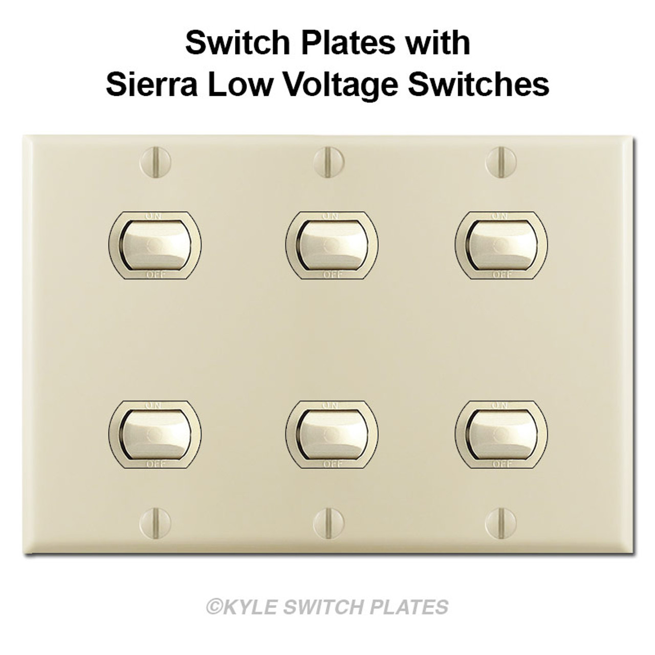 3 Gang Despard Switch Covers For 6 Low Voltage Trigger Switches