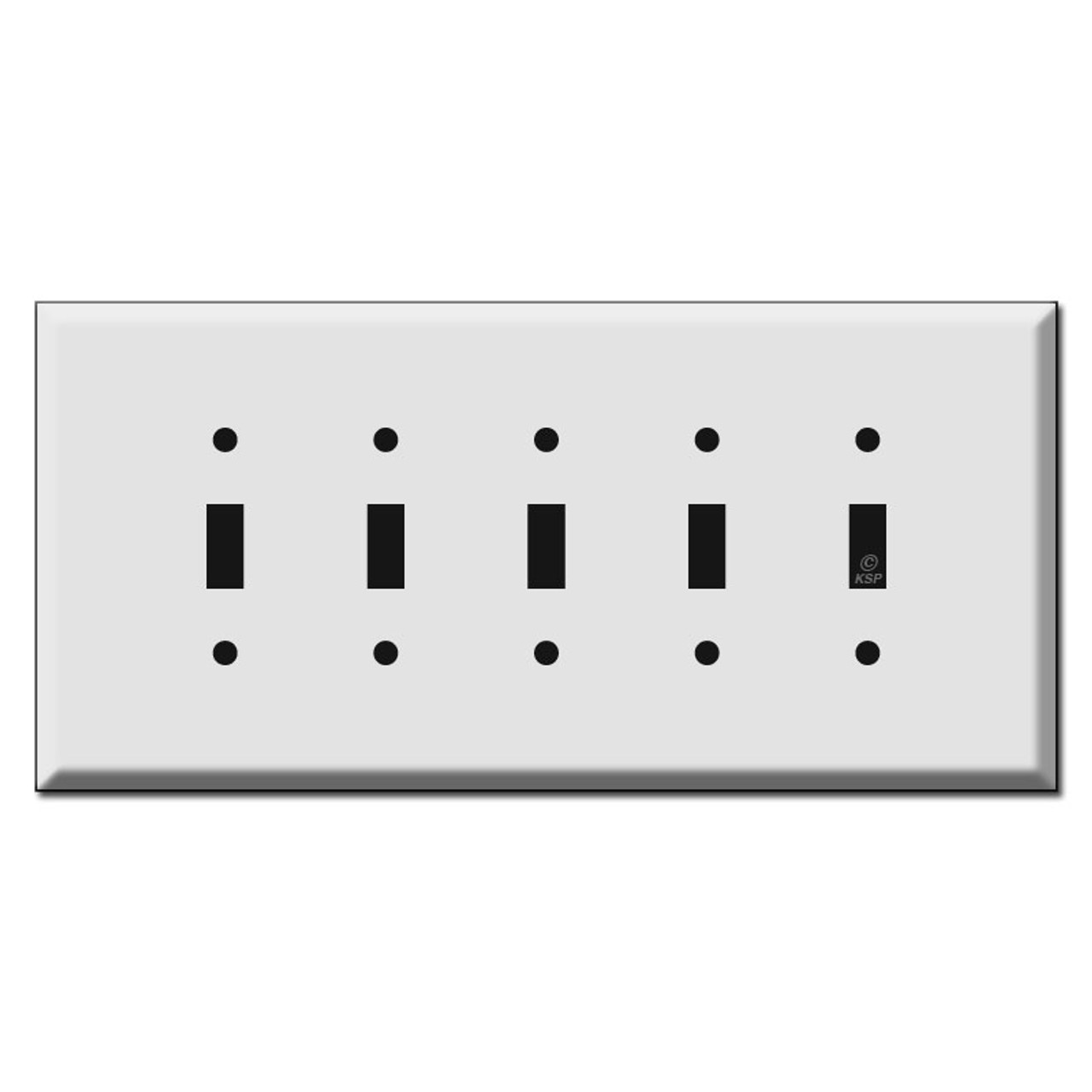 Oversized Five Or 5 Toggle Switch Plate Covers