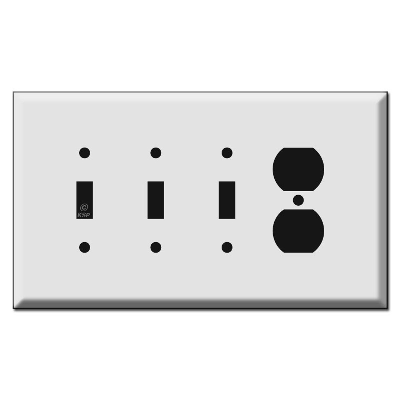 Oversized 3 Toggle 1 Duplex Cover Plates Kyle Switch Plates