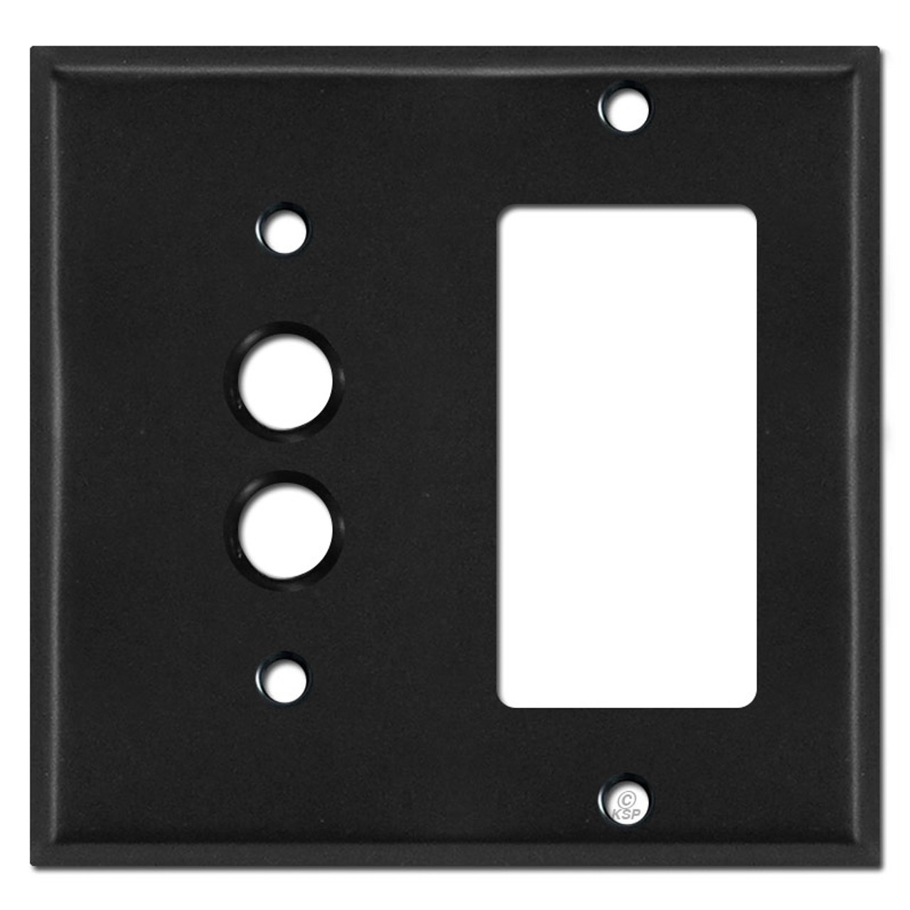 Single Push Button Single Decora Switch Covers Black