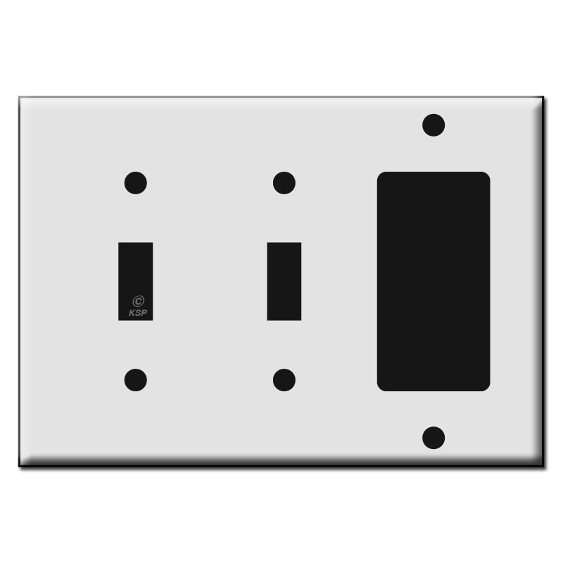 Single Decora / Double Toggle Switch Plastic Wall Plates
