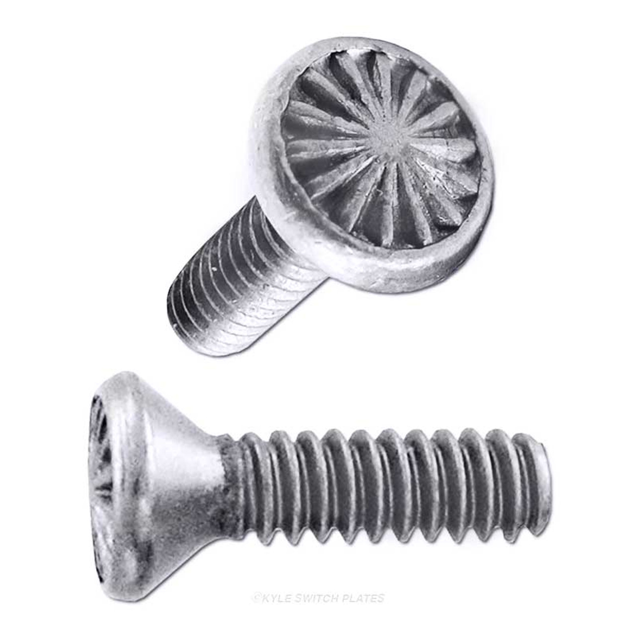 Decorative Rosette Head Wall Switch Plate Screws Tamper Proof