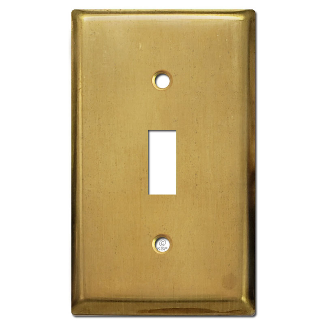 1 Toggle Light Switch Plates Unfinished Raw Brass