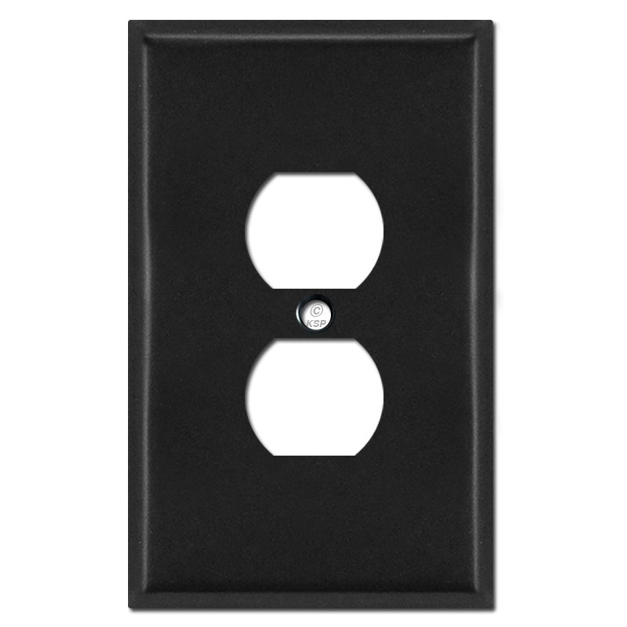 Oversized Outlet Cover Black Kyle Switch Plates