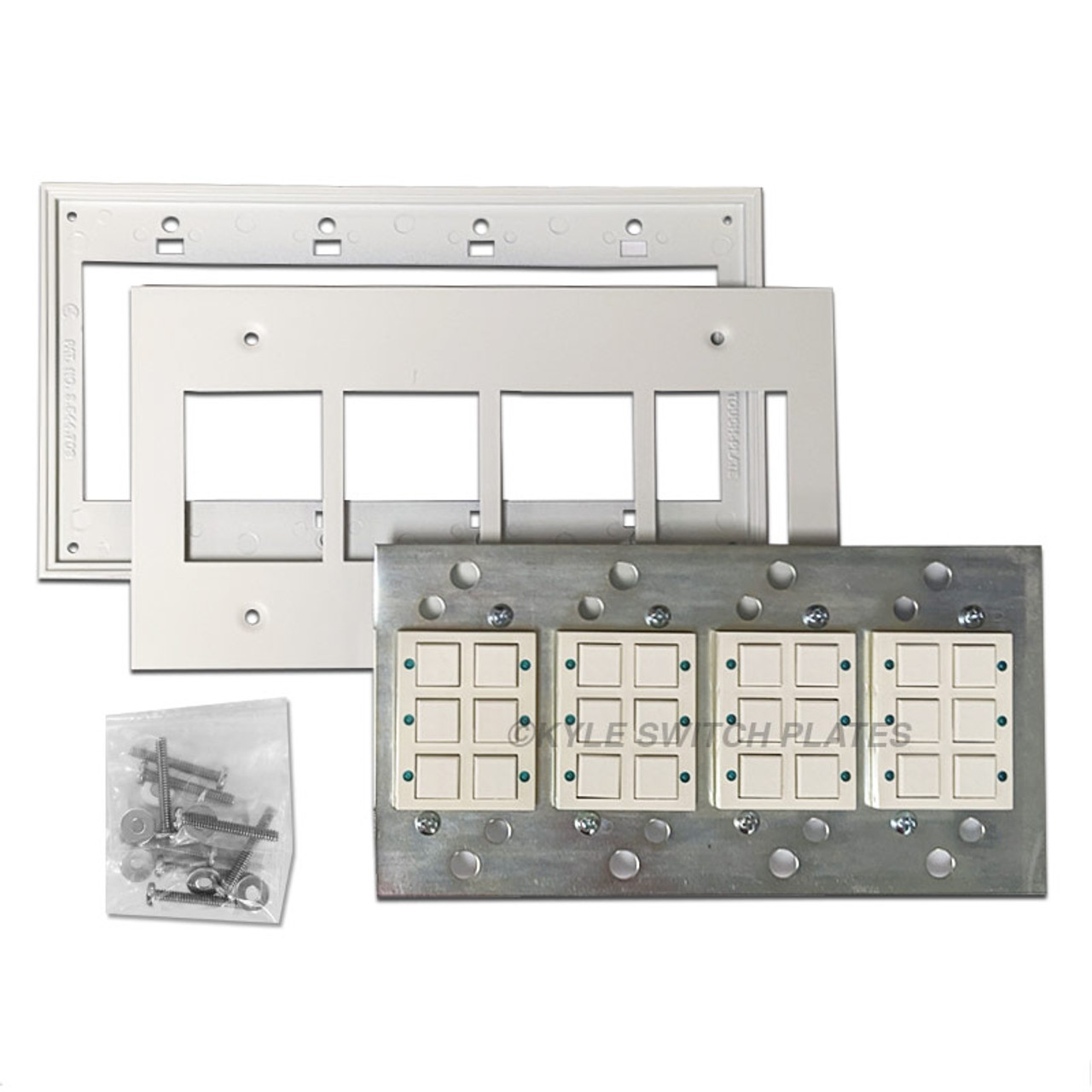 Touch Plate Low Voltage Classic 24 Button Led Light Switch White