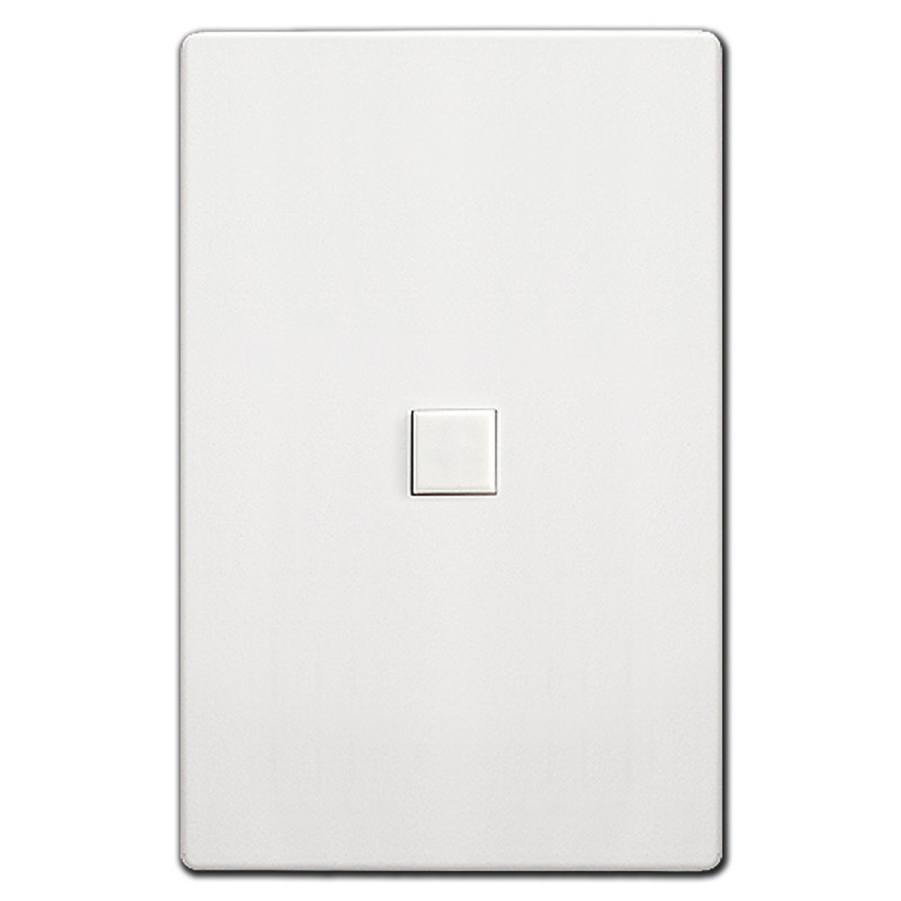 Touchplate 1 Switch Low Voltage Mystique Control White