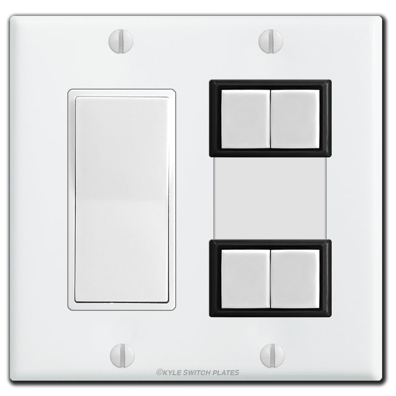 2 New Low Voltage GE Switch Filler Insert for Rocker Wall Plates