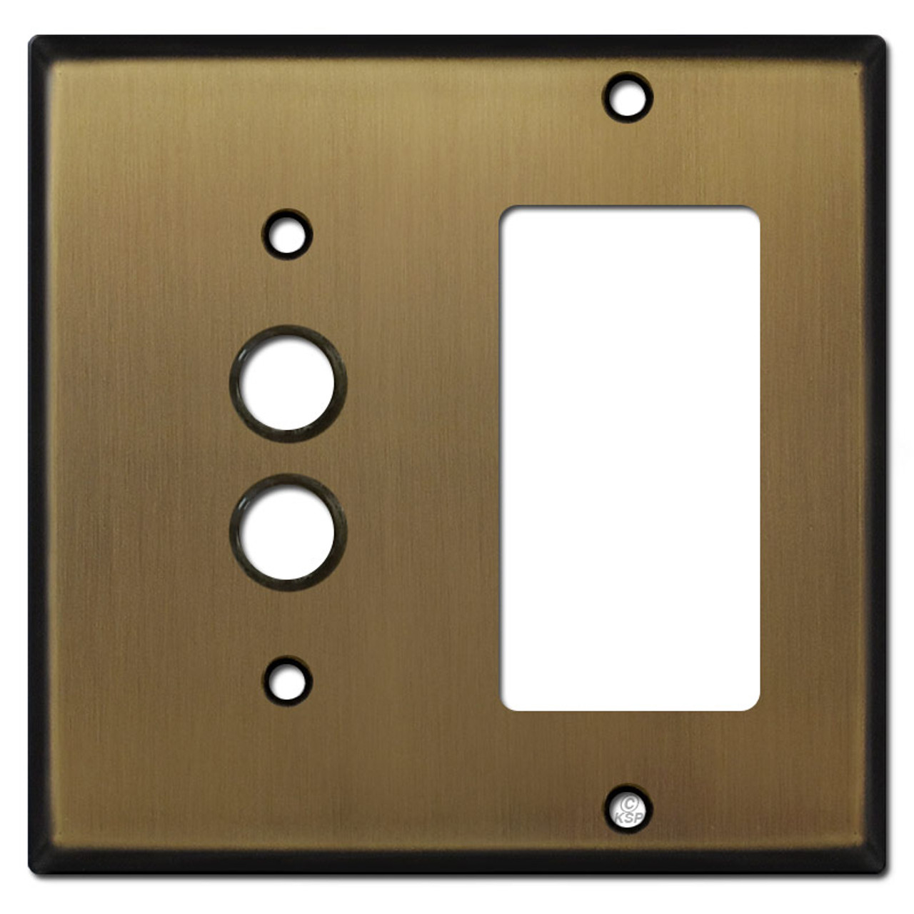 1 Decora 1 Push Button Light Switch Cover Antique Brass