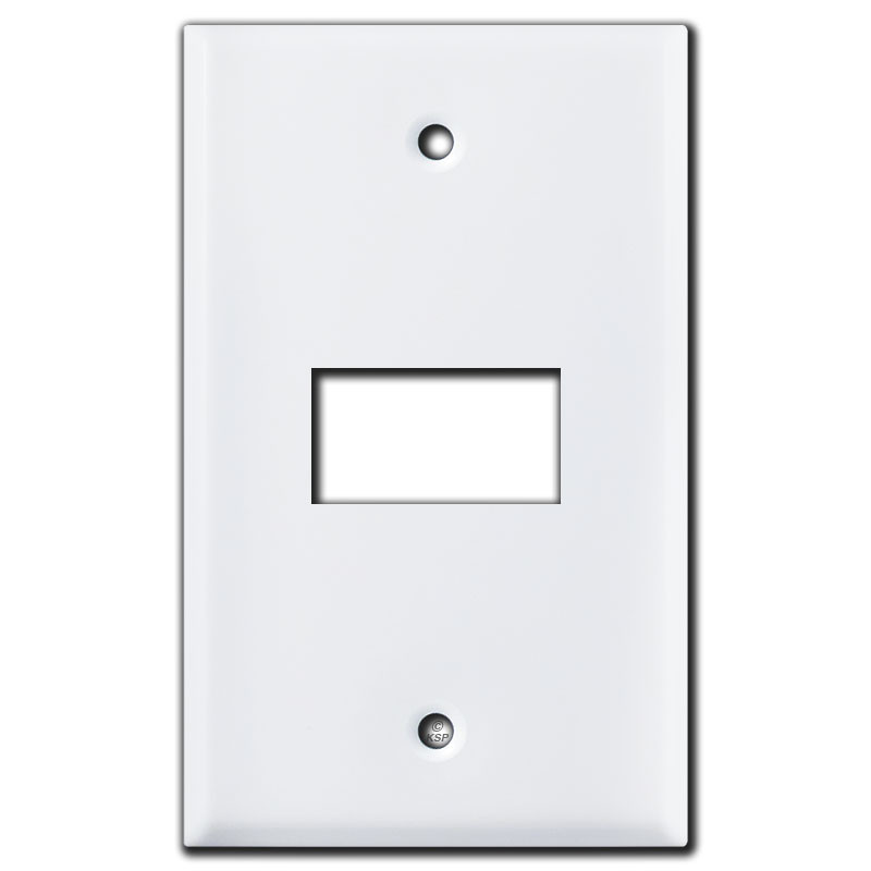 Tandem 8-Wire 1.45'' x .75'' Data Connector Switch Plate - White