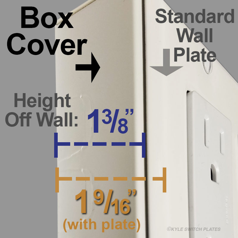 Deep Electrical Box Ring 3-Gang 1.375'' - Ivory