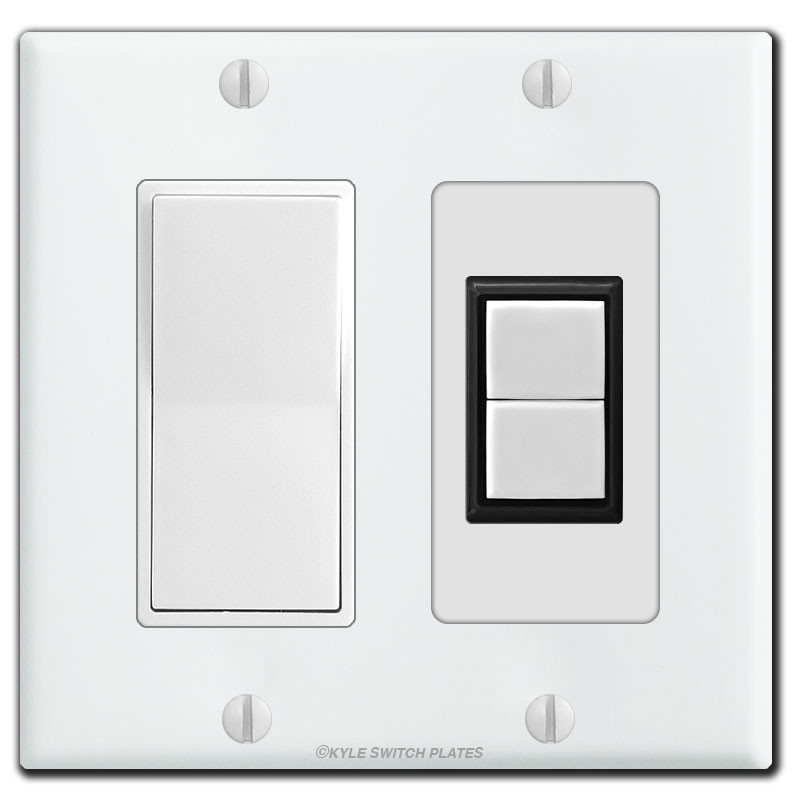 GE Low Voltage 1 Vertical New Switch Decor Plate Insert