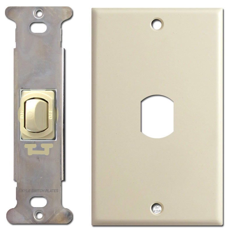 1 Vertical Low Voltage Despard Light Switch Cover Set - Ivory