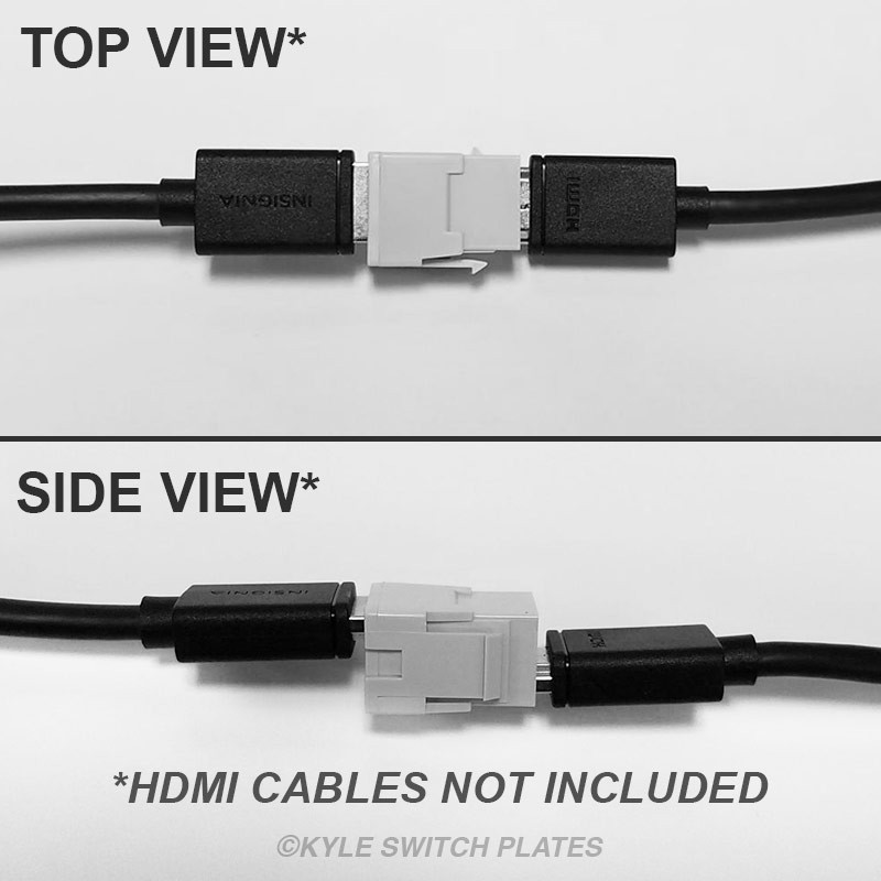 Hdmi Jack Feed Through Quickport Jack Leviton Light Almond