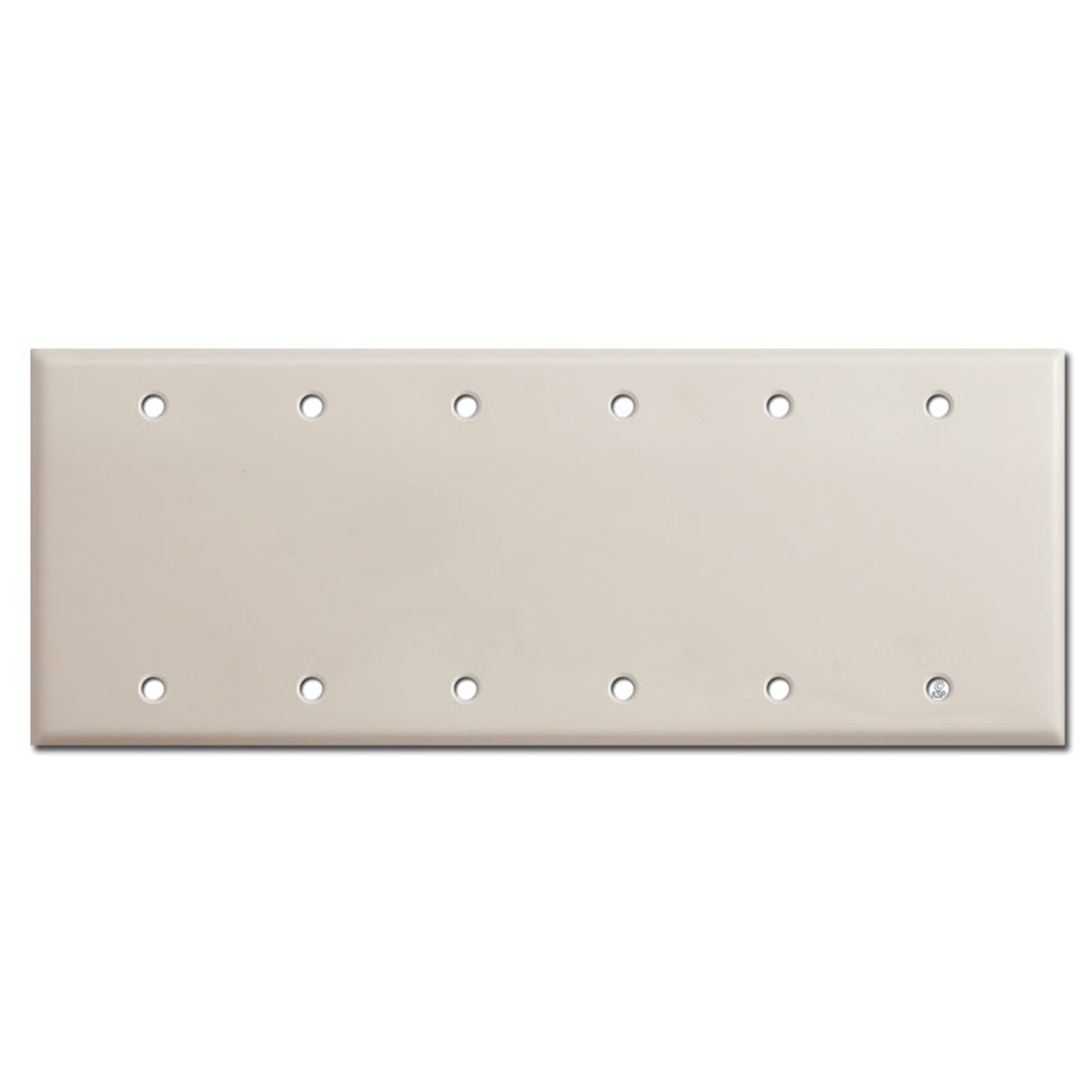 6 Blank Wall Switchplate Cover Light Almond Kyle Switch Plates