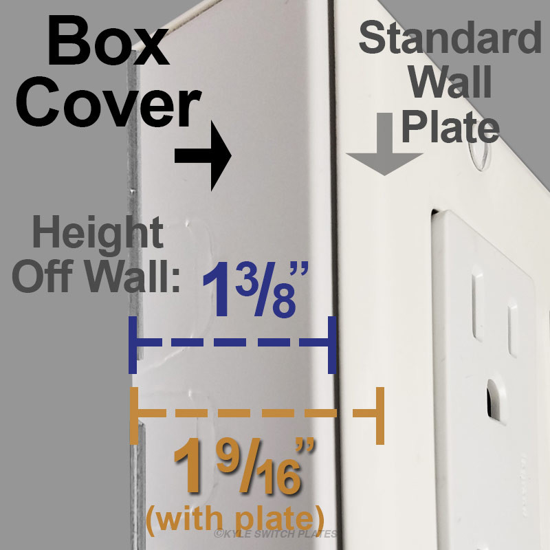 Switch & Outlet 1.375'' Deep Electrical Box Ring 1-Gang