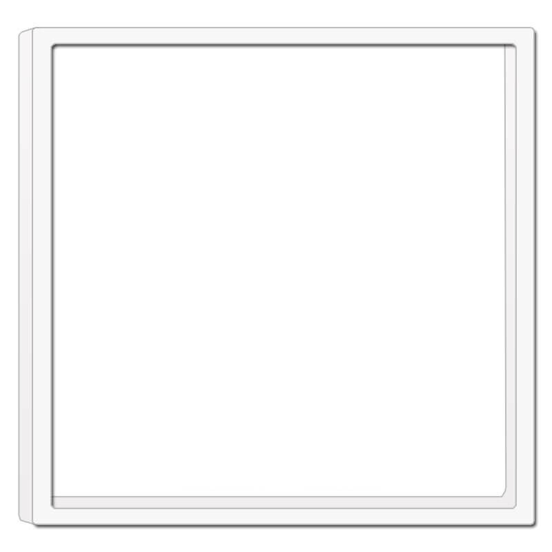 3/16'' Gap Depth Ring Wall Switch Plate Extenders - 2 Gang