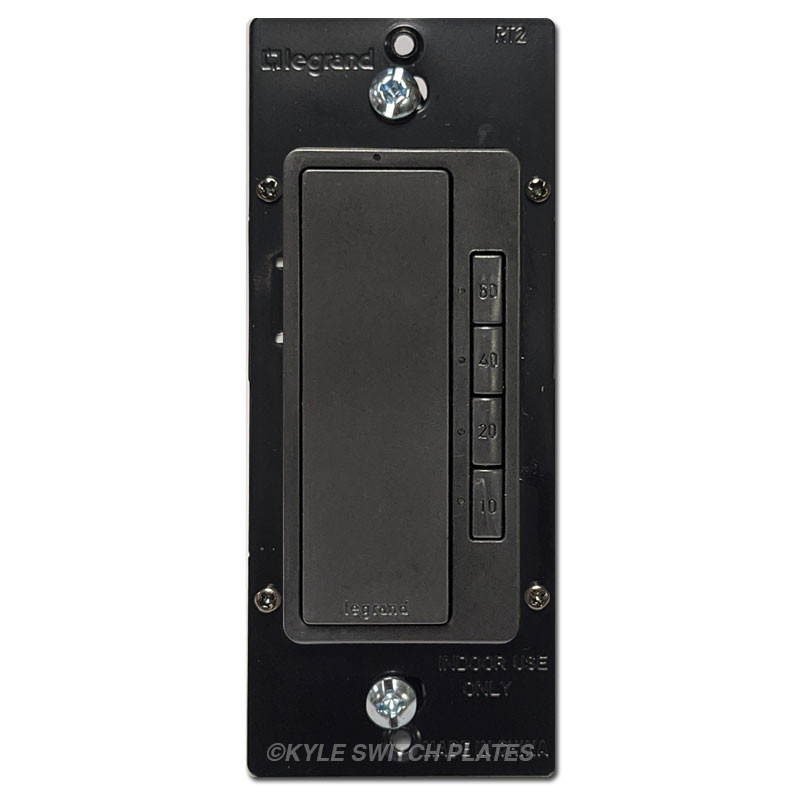 Black 4-Button Digital Countdown Timer for Fan/Light - Legrand