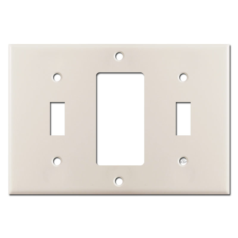 Switch Decor Switch 3-Gang Wall Switchplate - Light Almond