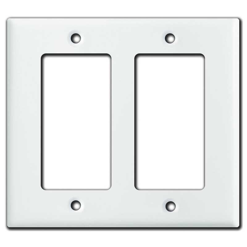 4'' Short 2 Decora Rocker Outlet Wall Plates | Kyle Switch Plates