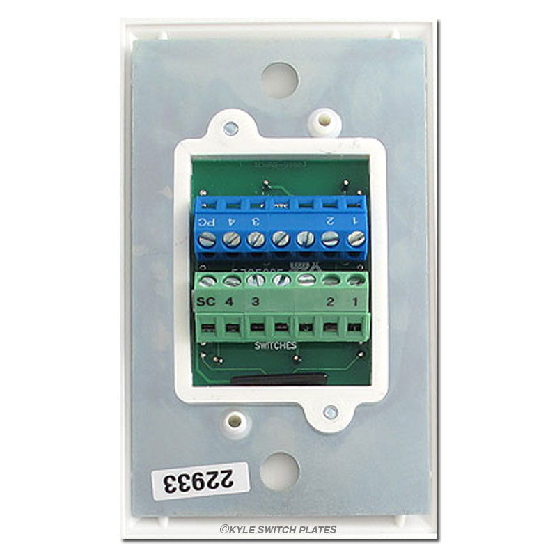 Touchplate Low Voltage 4 Classic LED Pilot Light Switch - Black