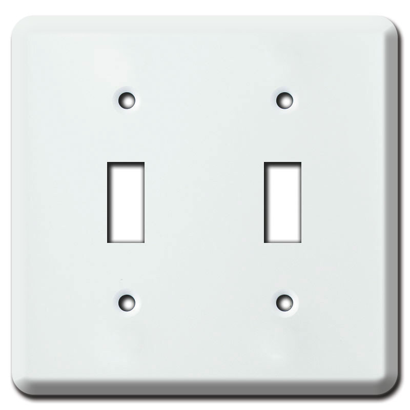 2-Toggle FS Box Cover for Surface Box - White