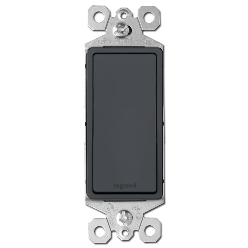 4-Way Decor Rocker Light Switch Legrand - Graphite | Kyle Switch Plates