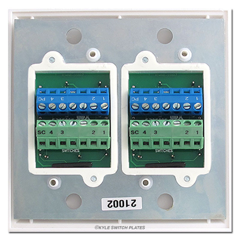 GE Low Voltage 4-Pilot Light Switch Replacement Unit on 2-Gang Box