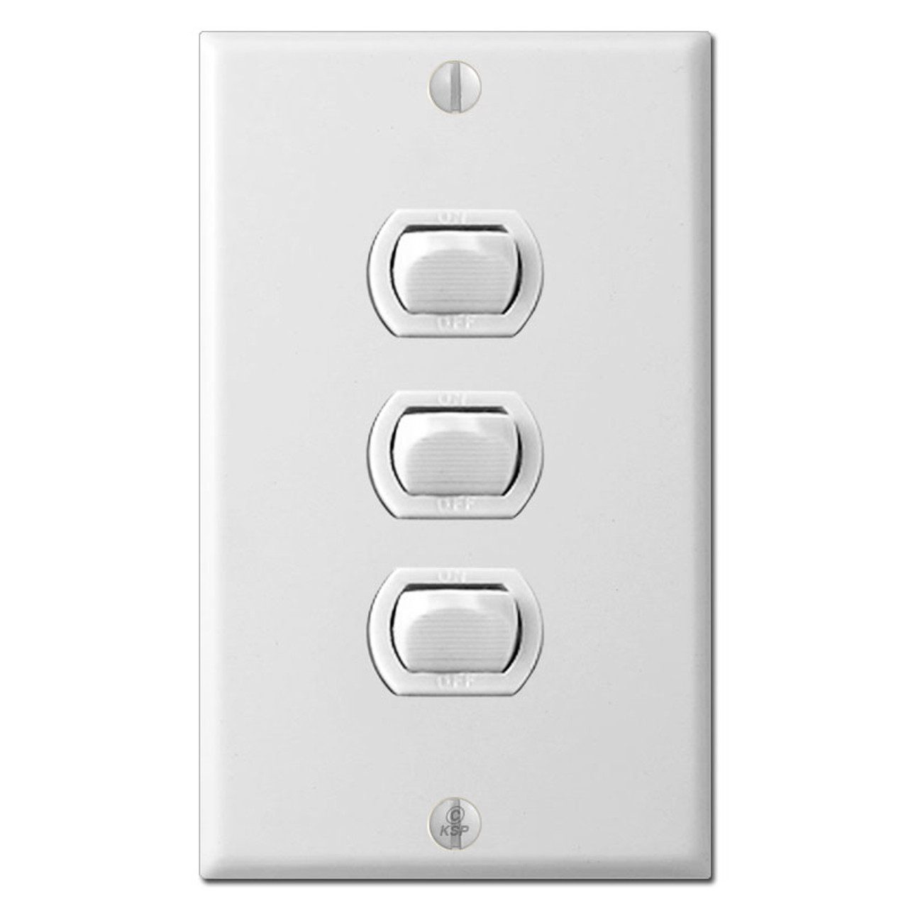 Ge Low Voltage 3 Switch Wall Plate Replacement Despard Set
