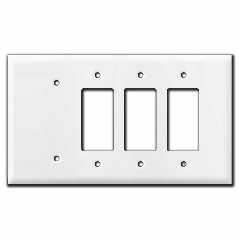 Oversized 3-Decora 1-Blank Switch Wall Plates | Kyle Switch Plates