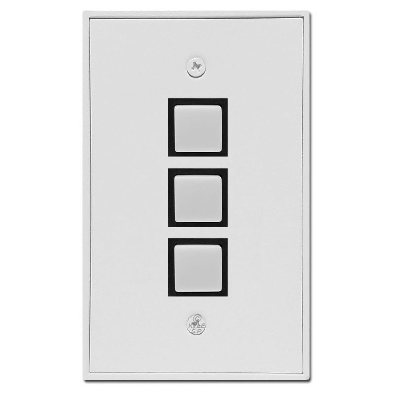 Touchplate Ind Low Volt 2 Momentary 1 Maintained Switch Unit
