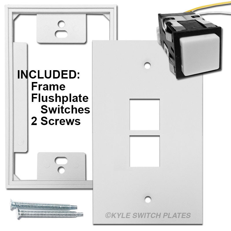Touch-Plate Industrial Low Volt 2-Momentary Switch Unit