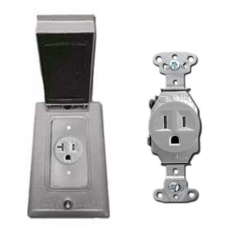 Weather-safe Toggle/1.4'' Round Outdoor Outlet Cover - 1 Gang