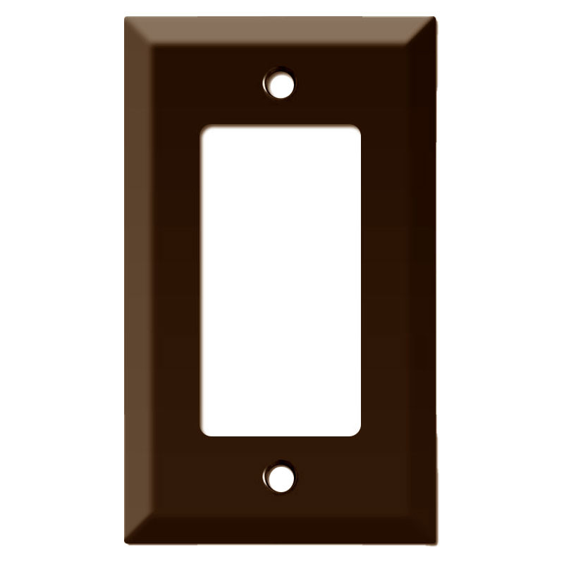 Deep Raised 1-Decora Switch or Outlet Cover - Brown