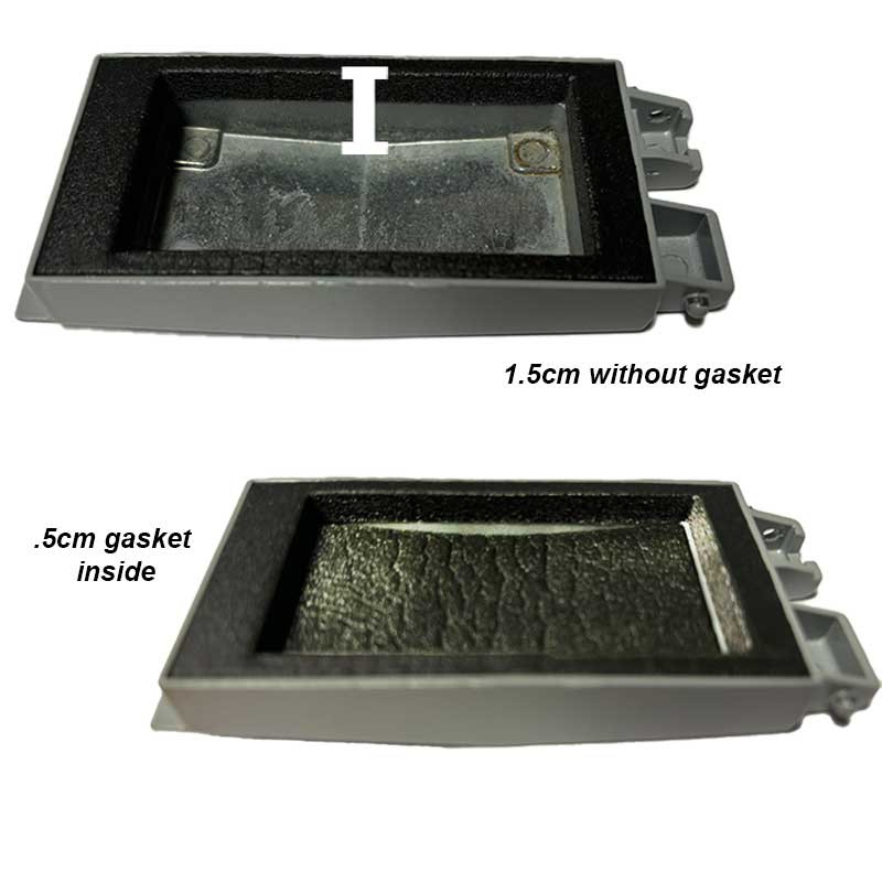 Outdoor 4-Duplex Hinged Weather-Safe Cover Plates