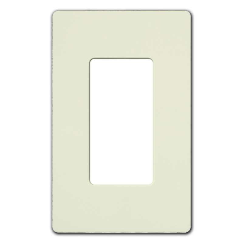 1 Decor Screwless Wall Plate Lutron - Satin Biscuit Plastic | Kyle ...
