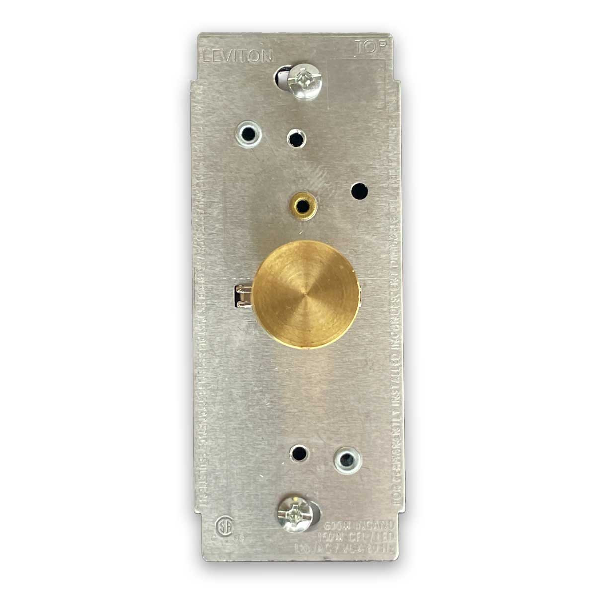 Modern Solid Brass Dimmer Twist On/Off - Raw Brass Knob