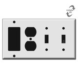 2 Toggle 1 Outlet 1 GFI Decora Rocker Switch Plate