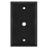 Black Telephone Jack Switch Plates and Cable Wall Covers