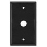 Single Phone Jack Wall Covers - Black | Kyle Switch Plates