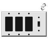 Single Toggle - Triple Rocker Switch Plate Covers | Kyle Switch Plates