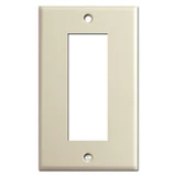 Old Style Sierra Electric Biplex Outlet Cover Switch Plates - Ivory