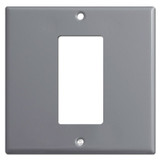 Gray Decora Rocker Switch Plate Covers for Modern Switches & Outlets