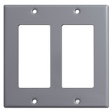 Gray Decora Rocker Switch Plate Covers for Modern Switches & Outlets