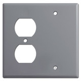 Gray Outlet Cover Plates for Electrical Sockets - Kyle Switch Plates