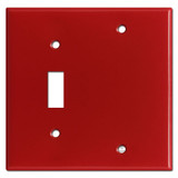 Red Toggle Switch Plate Covers Made in USA - Kyle Switch Plates